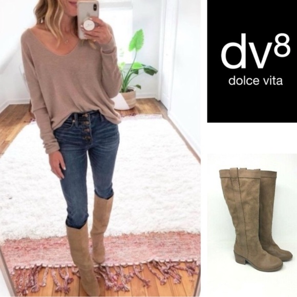 Dolce Vita | Shoes | Dv8 Dolce Vita Vegan Leather Riding Boots 1 | Poshmark